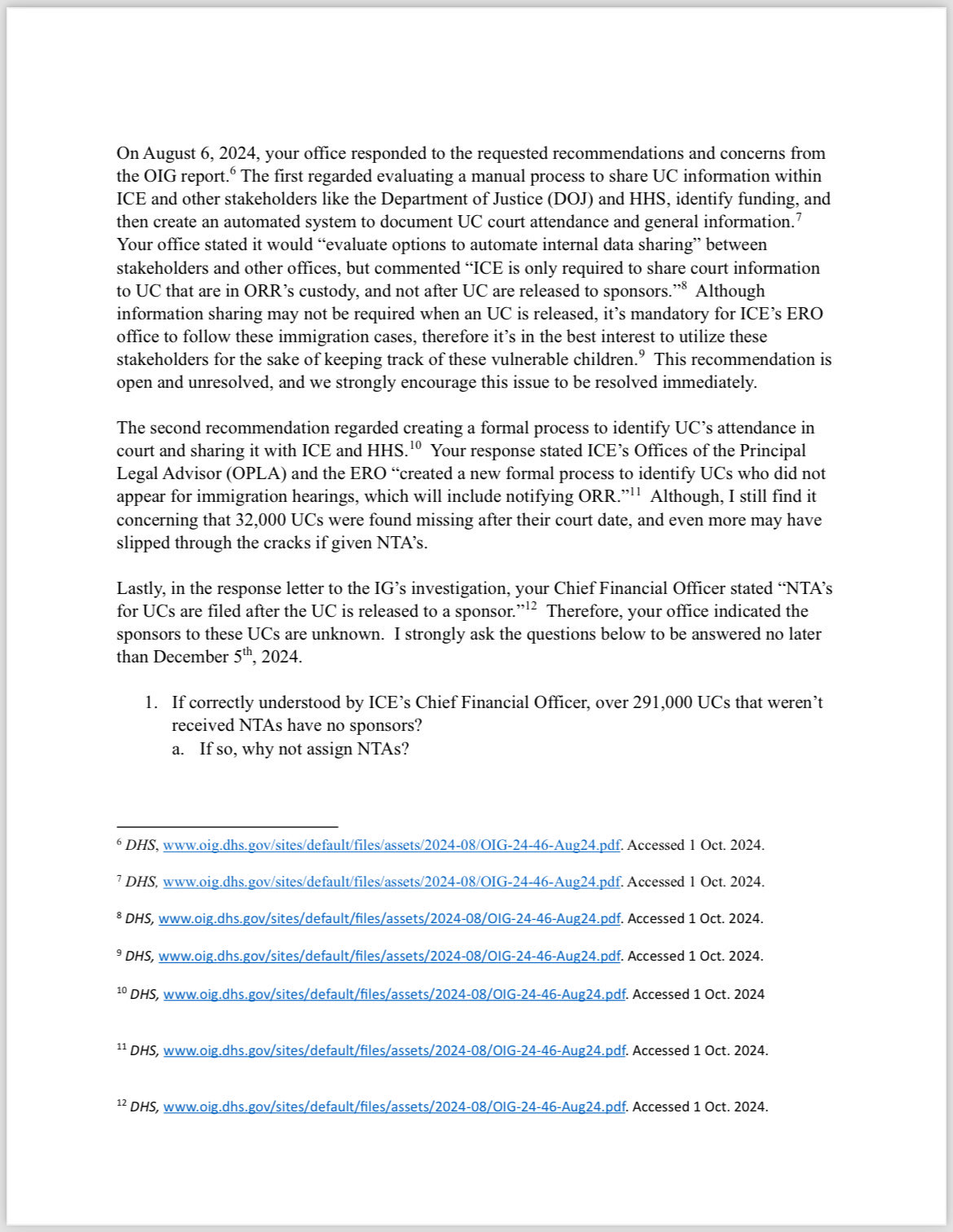 Michael Cloud demands answers from ICE over nearly 300,000 missing migrant children