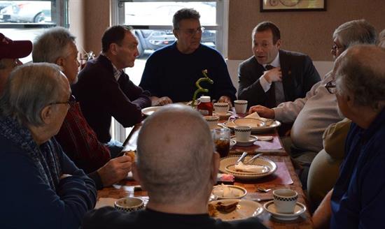 Josh Gottheimer Meets with Constituents at Rochelle Park “Cup of Joe ...