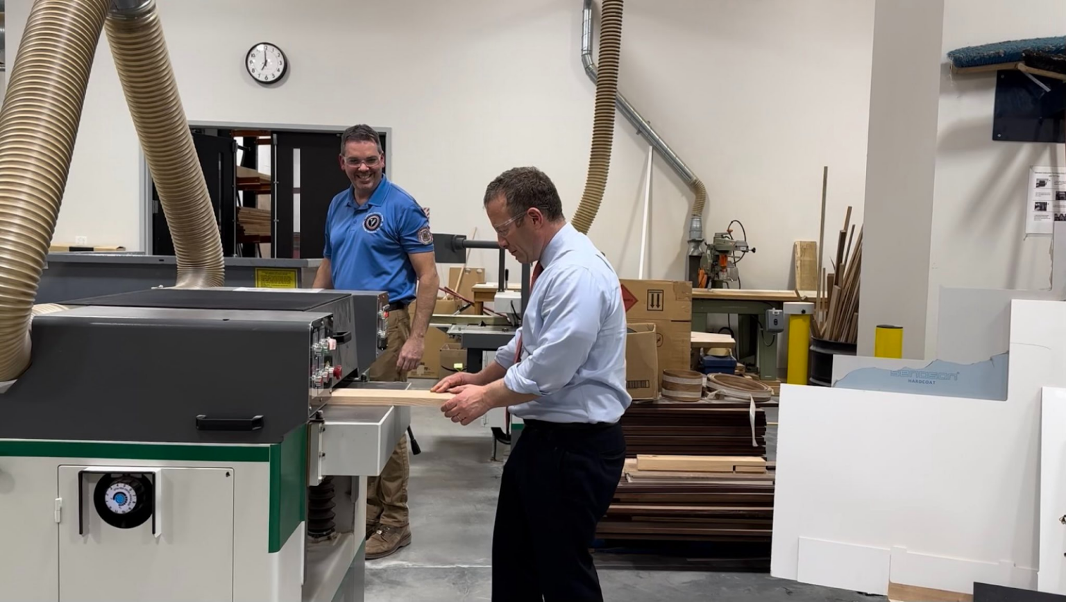 PHOTO RELEASE: Gottheimer Tours State-of-the-Art Council of Carpenters ...