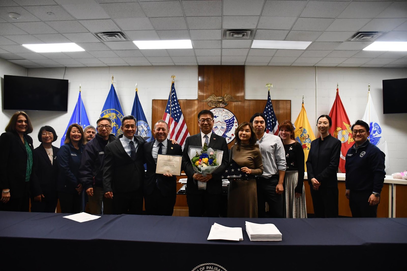 PHOTO RELEASE: Gottheimer Swears in Palisades Park Councilman Charlie Shin