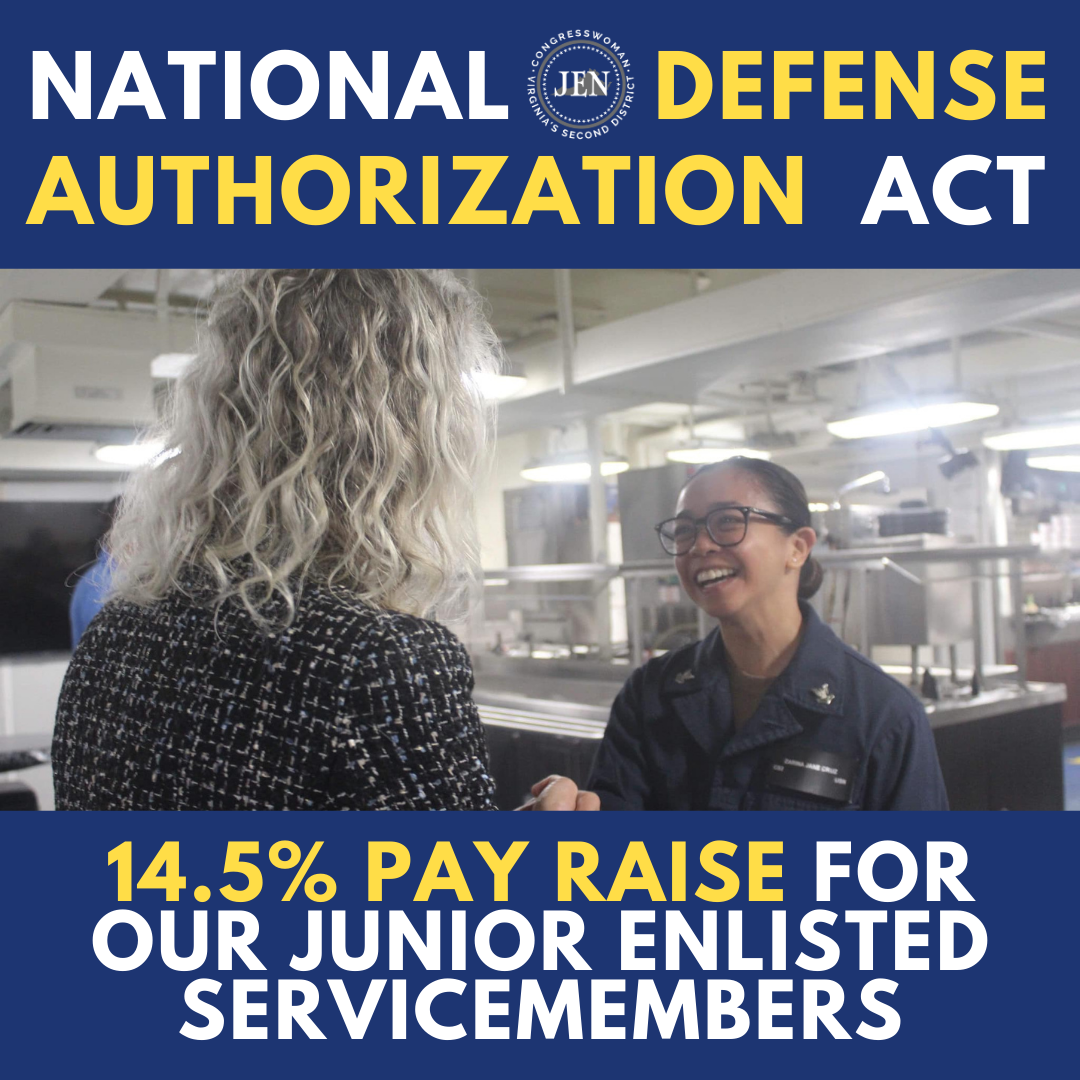 Kiggans Secures Quality-of-Life Wins for Military