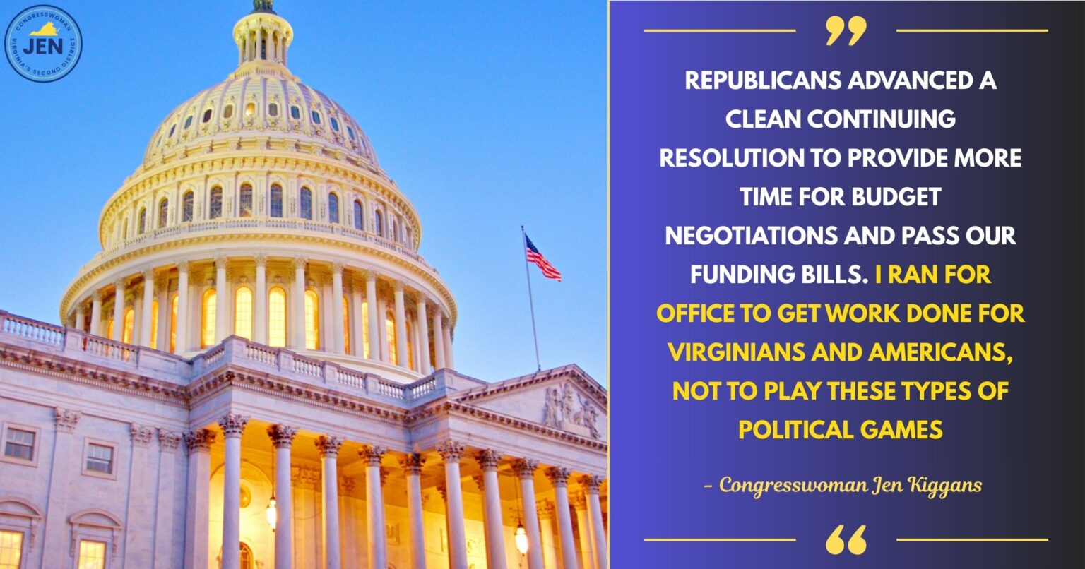 Rep. Kiggans on Senate Vote to Open the Government