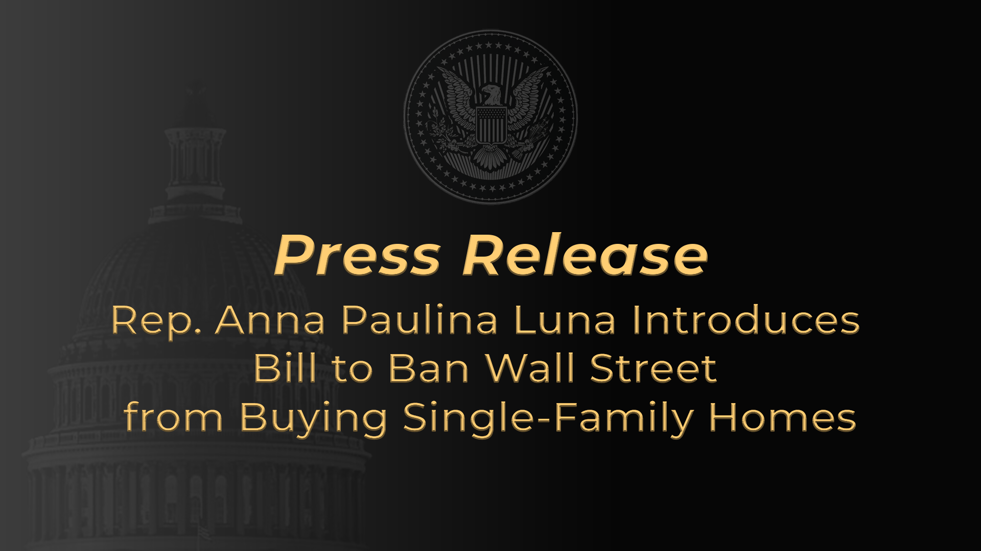 Rep. Anna Paulina Luna Introduces Bill to Ban Wall Street from Buying ...
