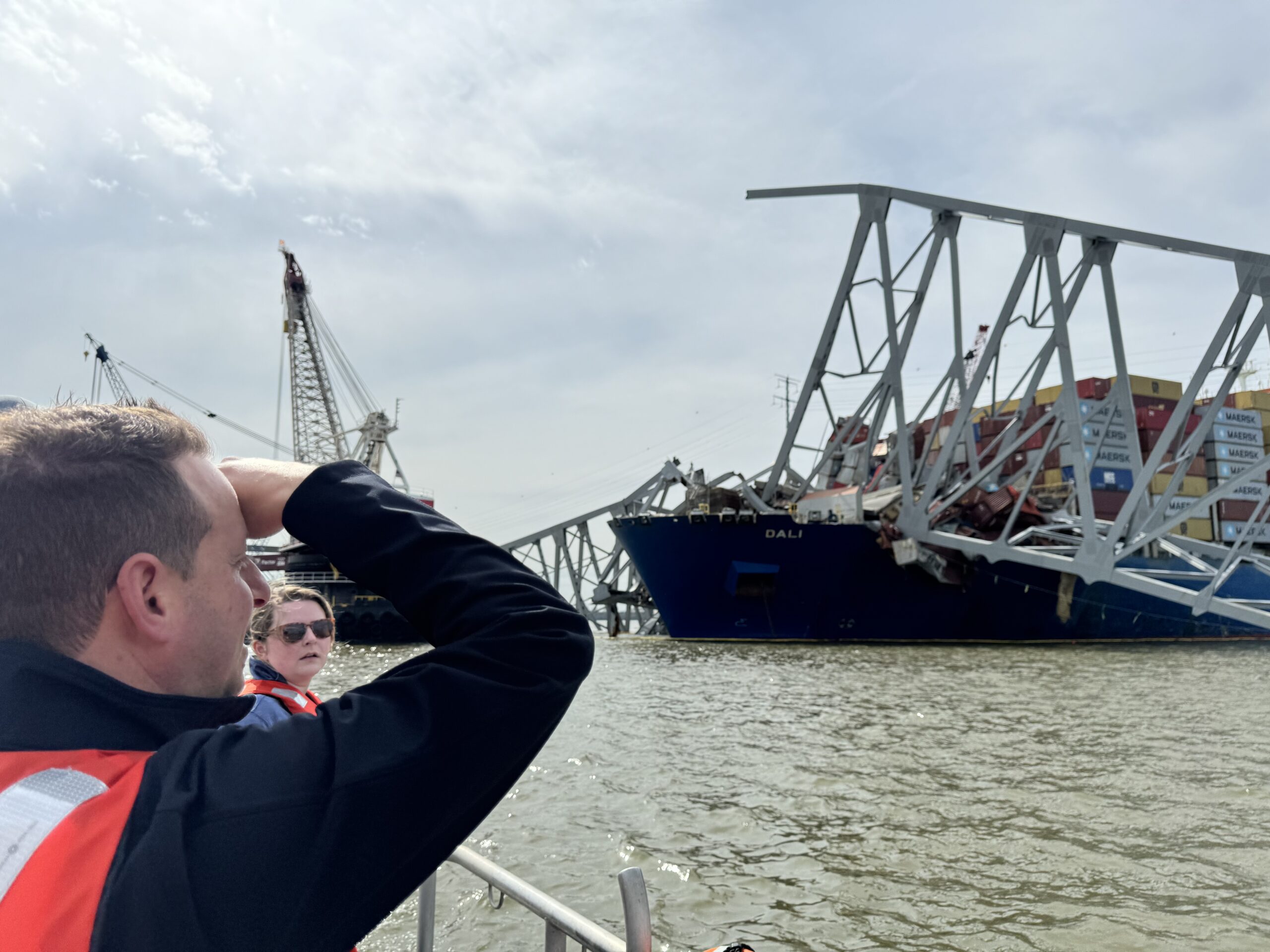Moskowitz Tours Baltimore Port and Surrounding Area of Collapsed ...
