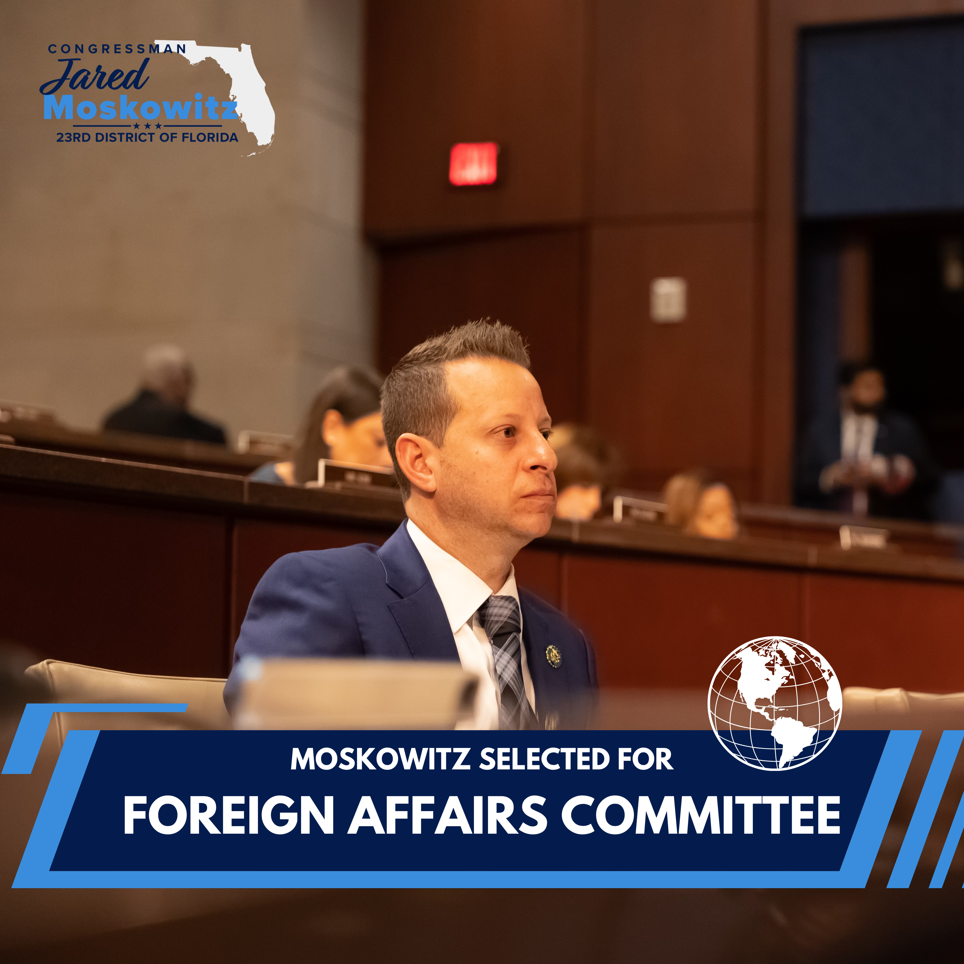 Moskowitz to Lead House Foreign Affairs Subcommittee on Oversight ...