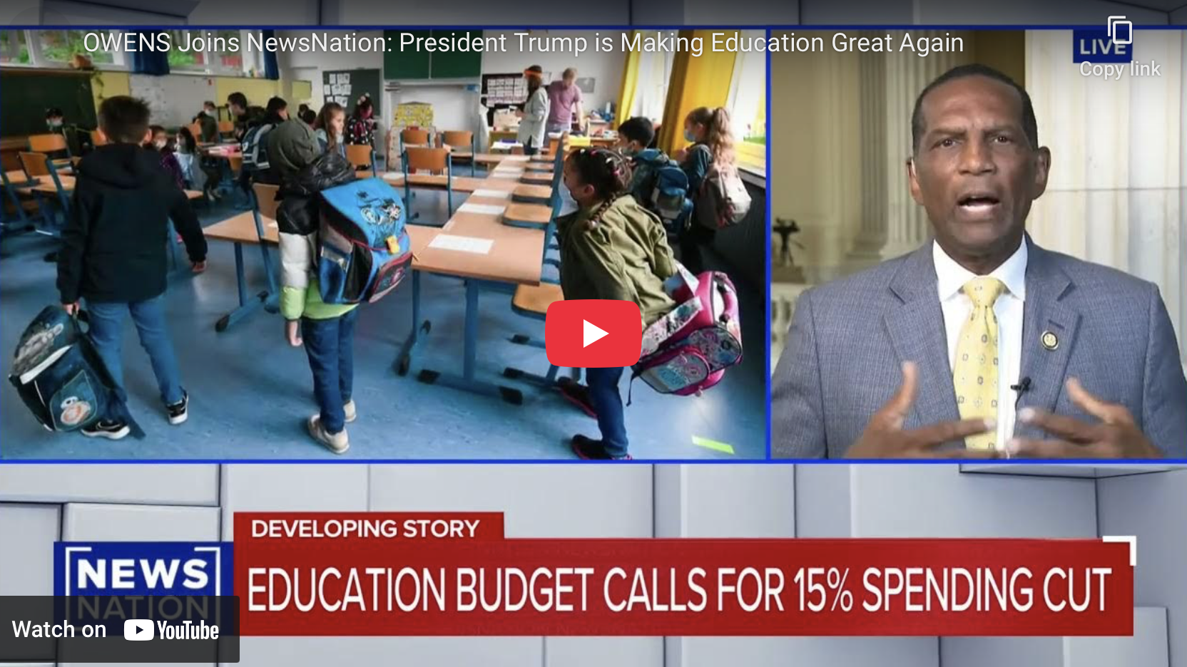 WATCH: OWENS Joins NewsNation: President Trump is Making Education ...