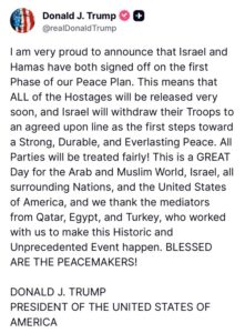 A Historic Step Toward Peace in the Middle East