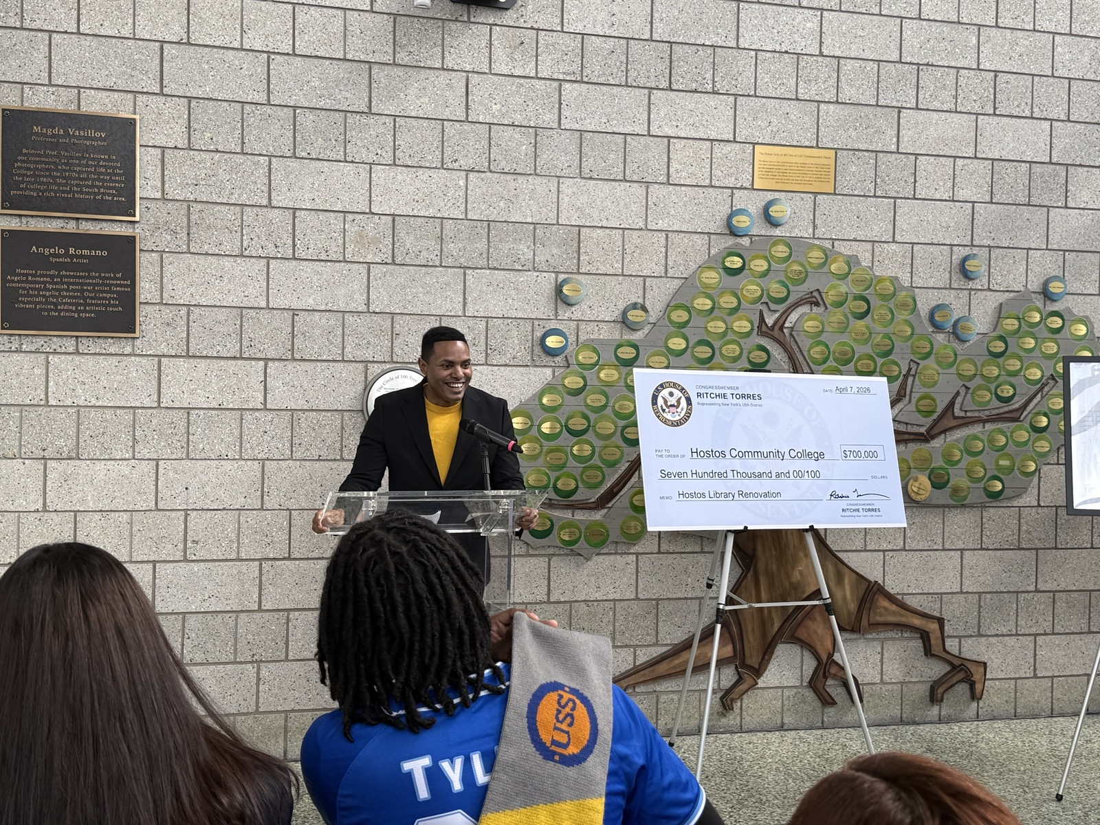 Rep. Ritchie Torres Joins Hostos Community College to Announce $700,000 ...
